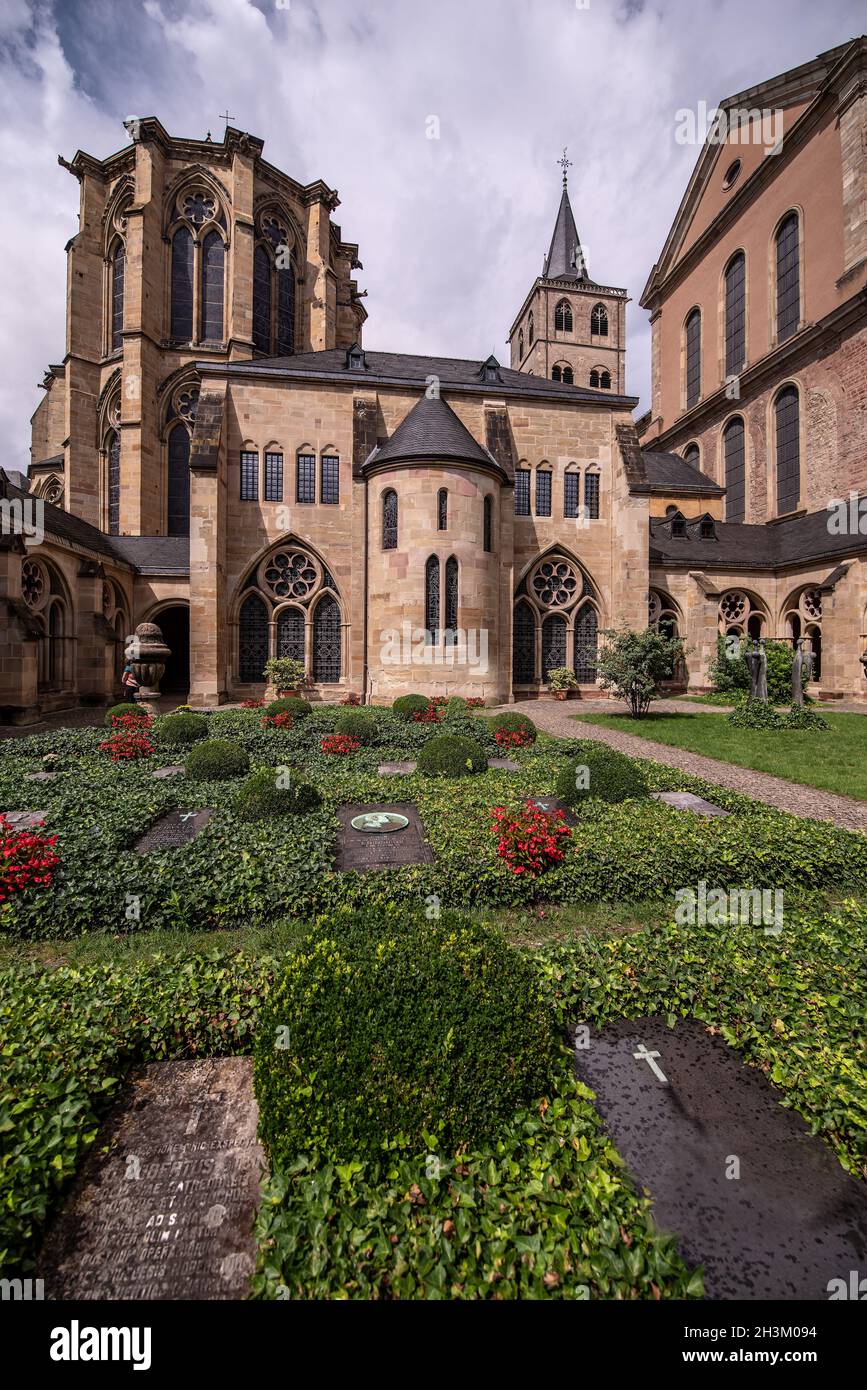 Famous church in Trier, Eifel Stock Photo - Alamy