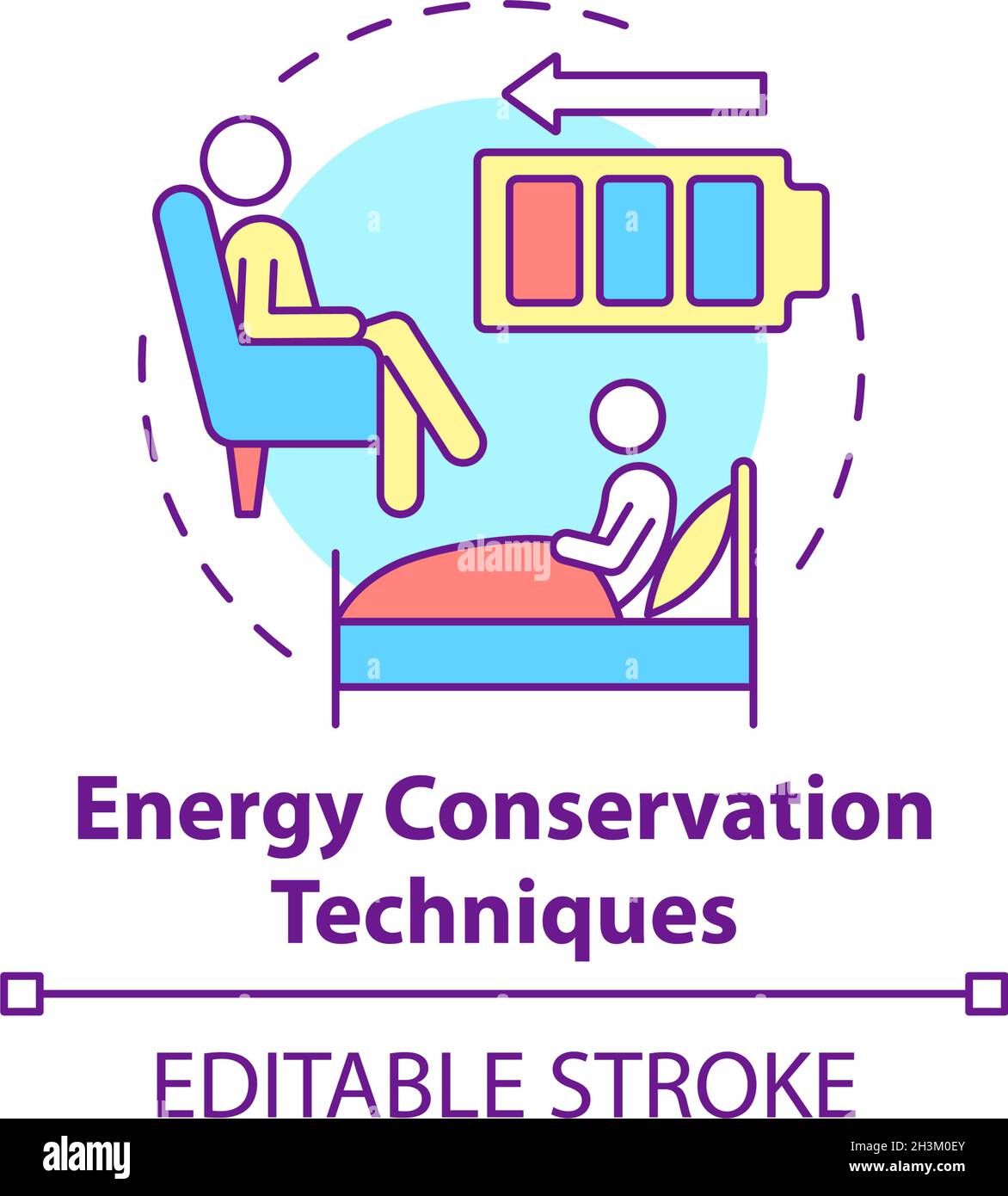 Energy conservation technique concept icon Stock Vector Image & Art - Alamy