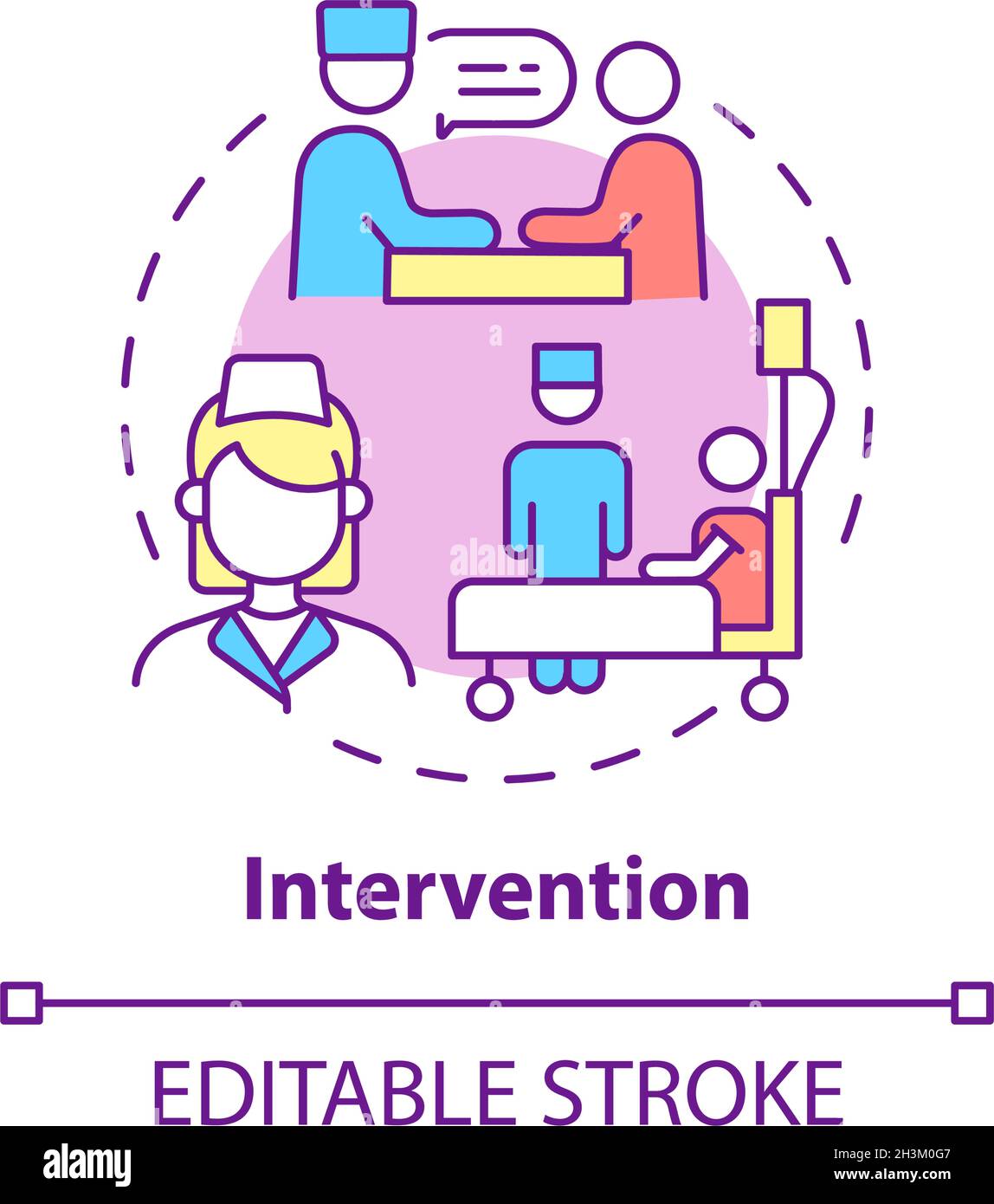 Your intervention Stock Vector Images - Alamy