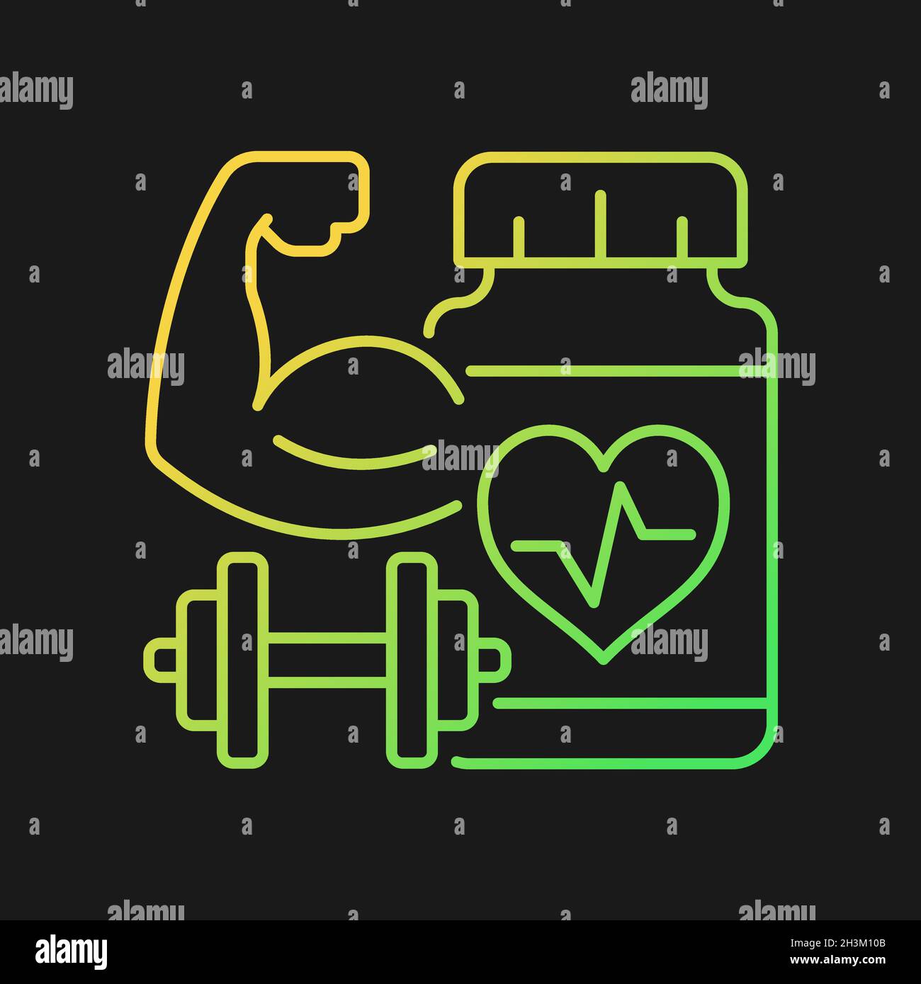 Athlete heart endurance Stock Vector Images - Alamy