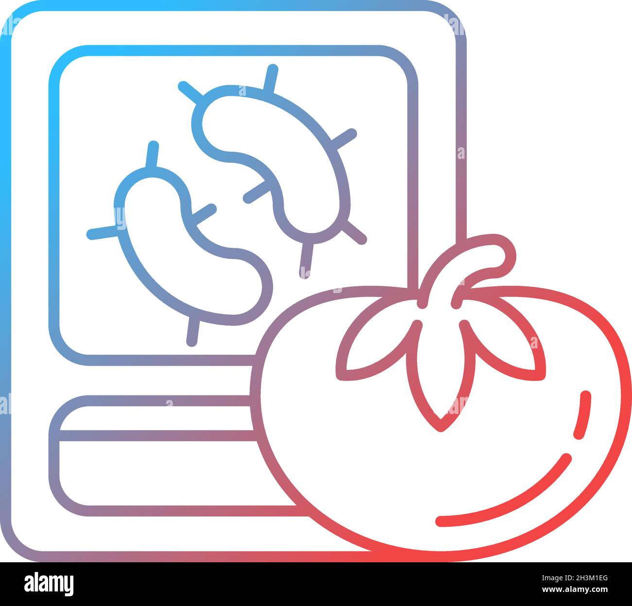 PCR food testing gradient linear vector icon Stock Vector Image & Art ...