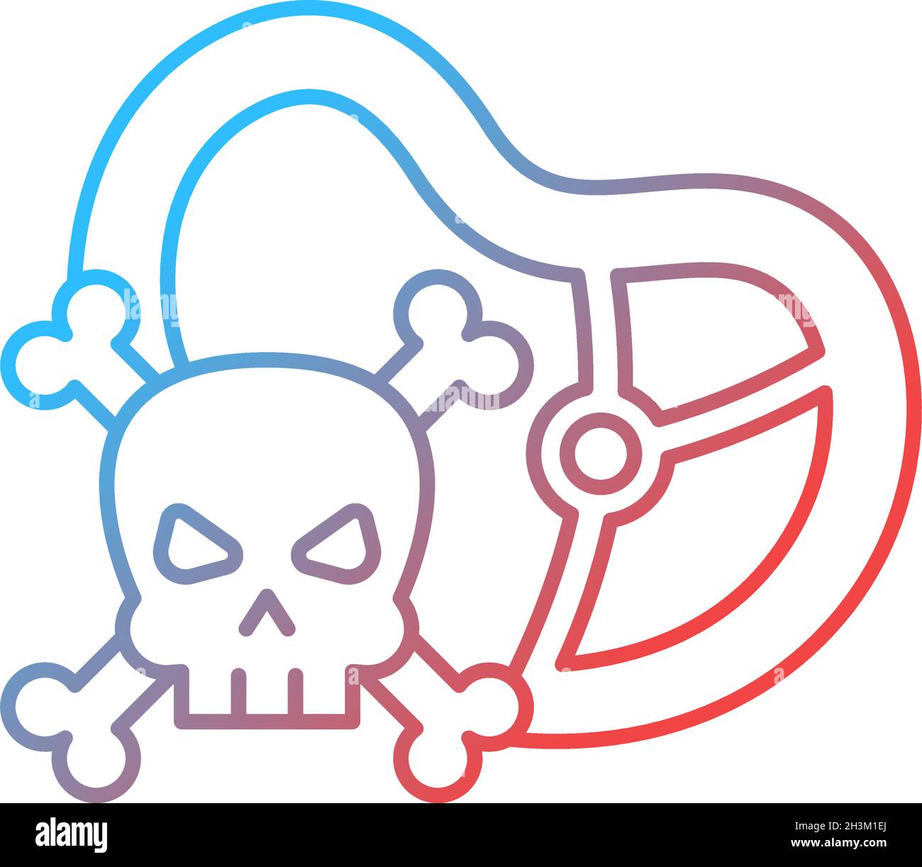Food toxicity gradient linear vector icon Stock Vector Image & Art - Alamy