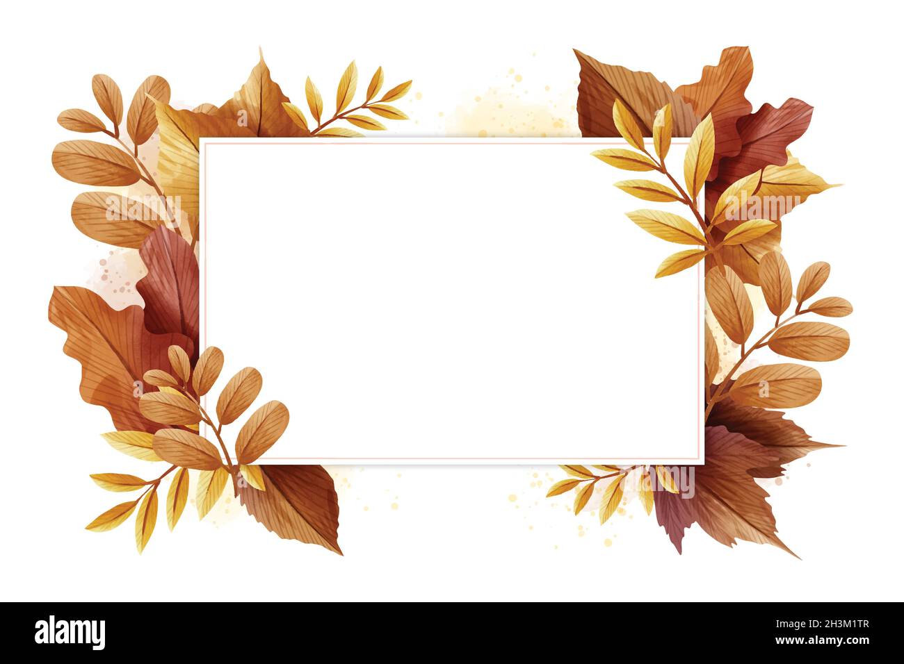 autumn wallpaper with white space vector design illustration Stock ...
