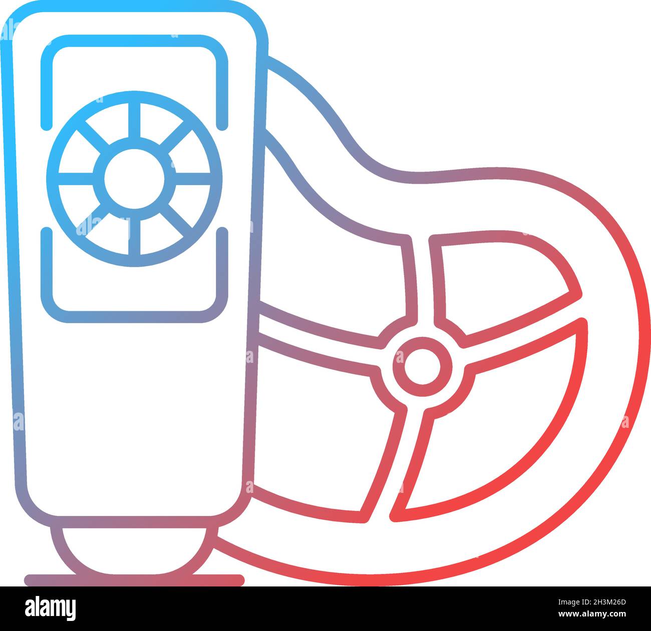 Food colour analysis gradient linear vector icon Stock Vector Image ...