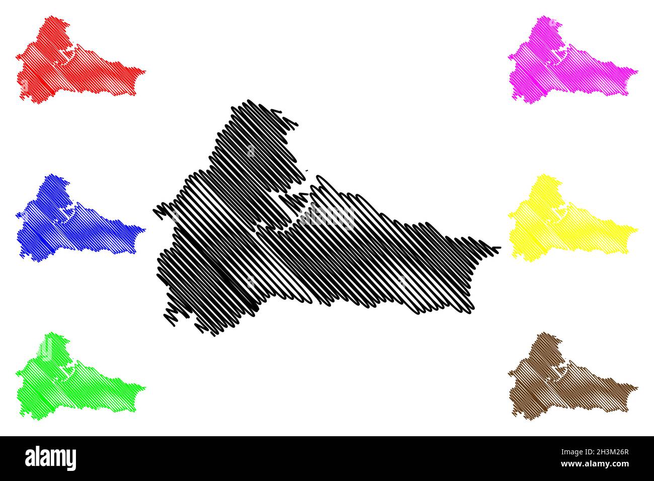 Cleveland county map hi-res stock photography and images - Alamy