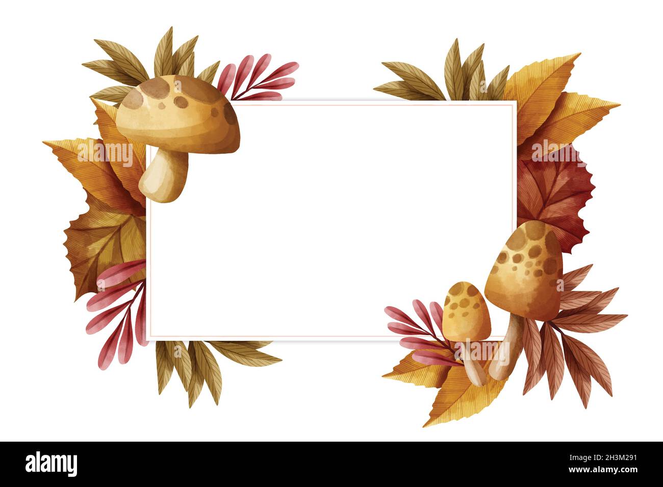 autumn background with white space vector design illustration Stock ...