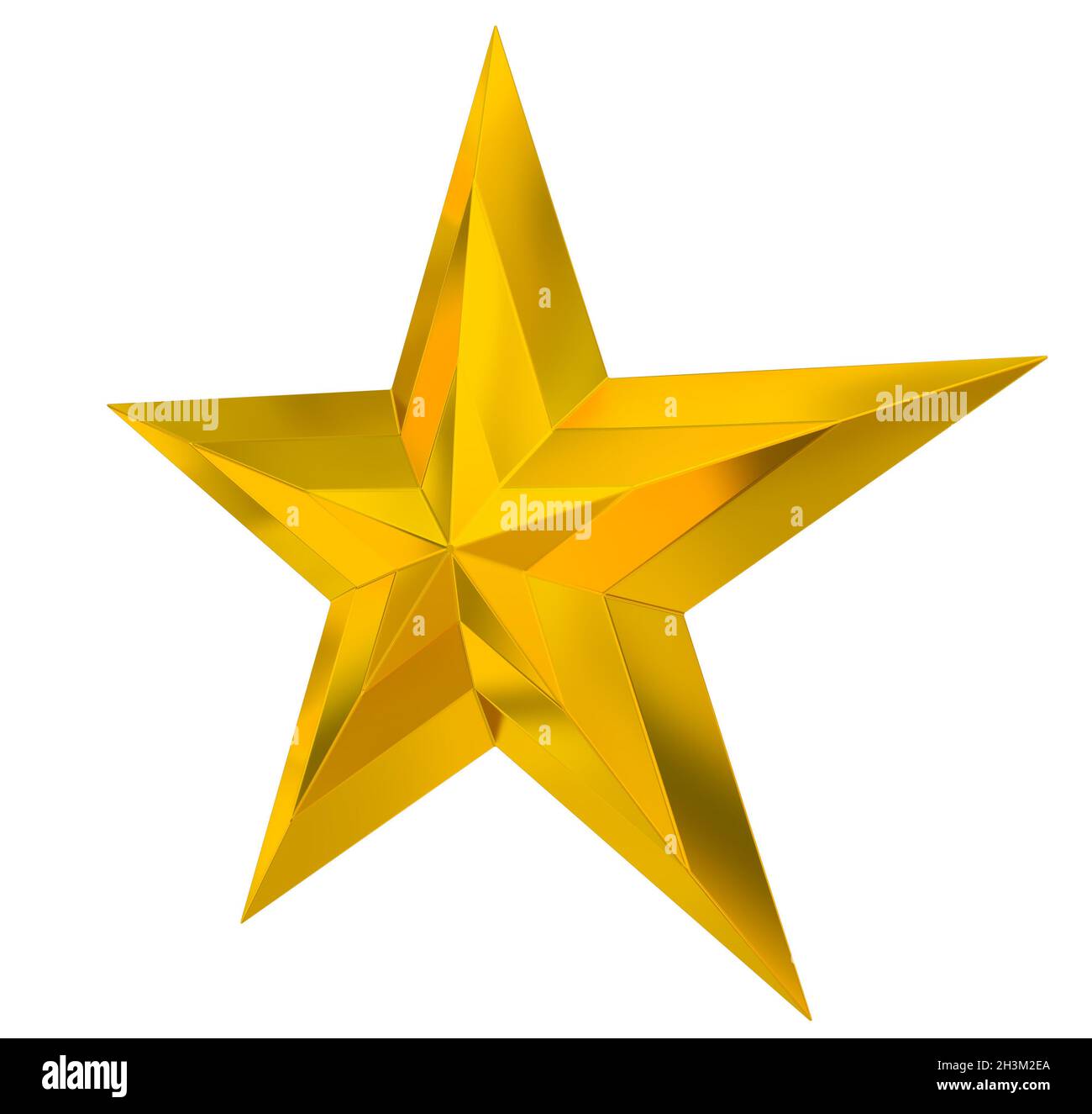Shiny 3d 5 Gold Stars