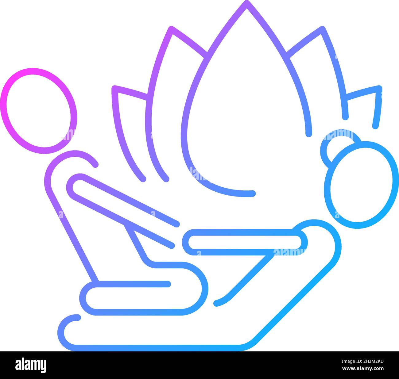 Thai massage gradient linear vector icon Stock Vector Image & Art - Alamy