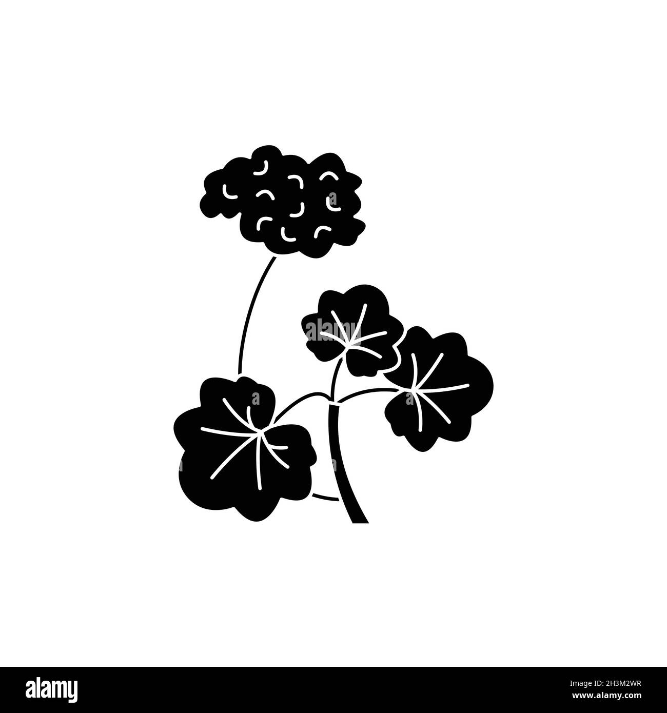 Geranium olor line icon. Essential oils. Pictogram for web page, mobile ...
