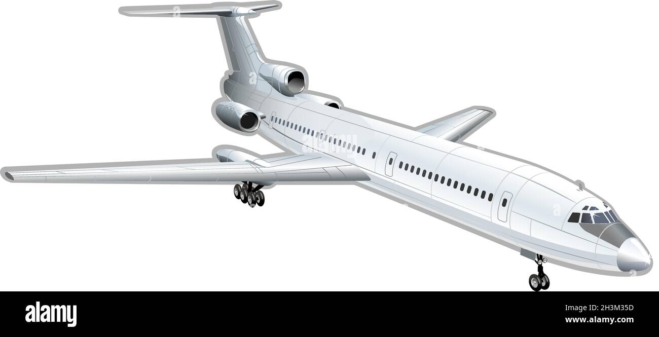 Tupolev 154 Stock Vector Images - Alamy