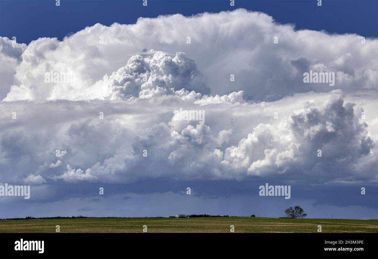 Prairie Storm Clouds Canada Stock Photo - Alamy