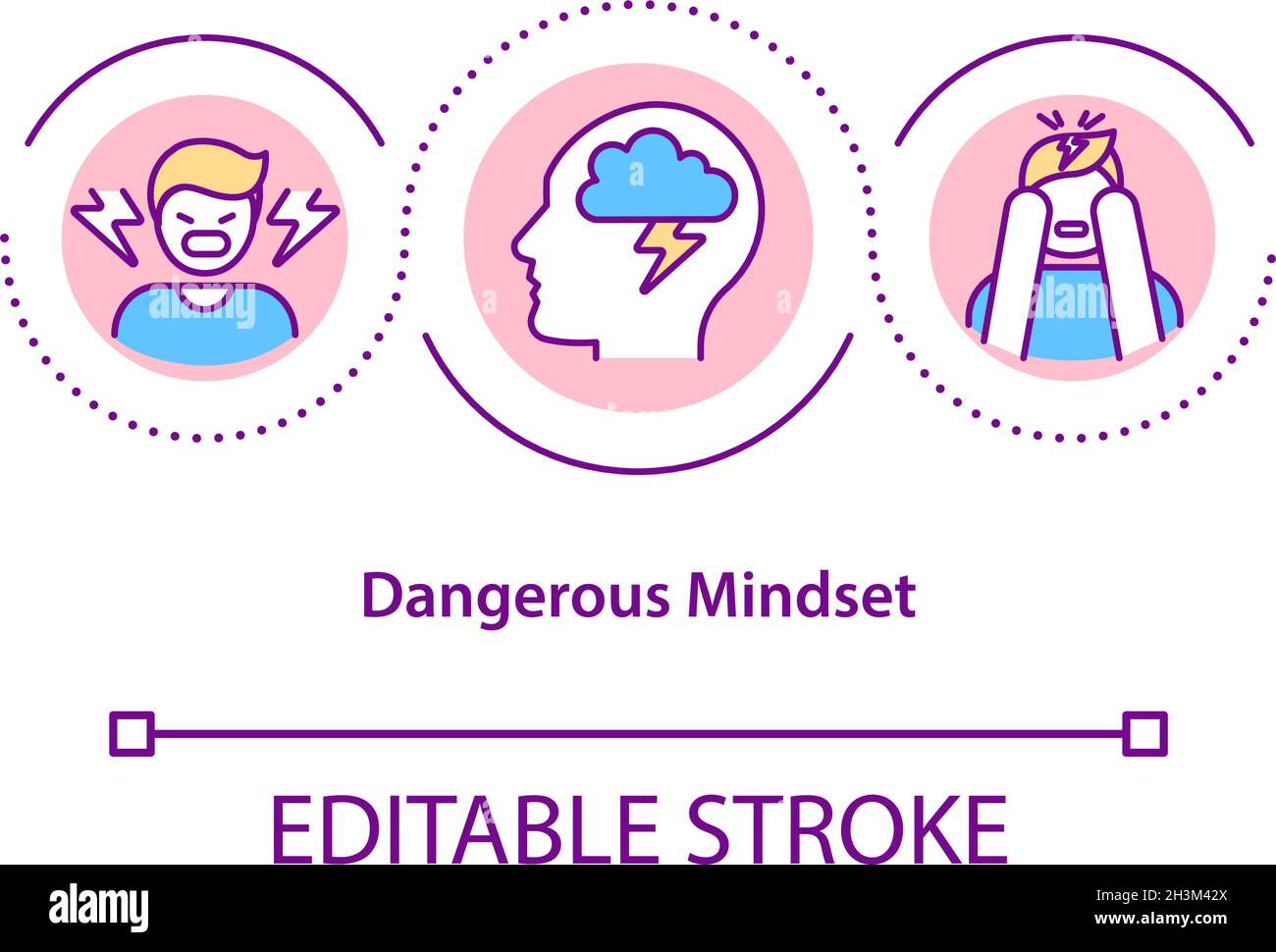 Mindset development icon outline Stock Vector Images - Alamy