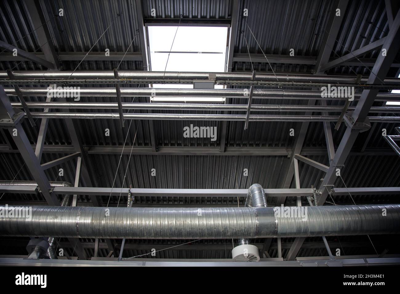 Industrial Theme. ventilation grill in the ceiling Stock Photo - Alamy