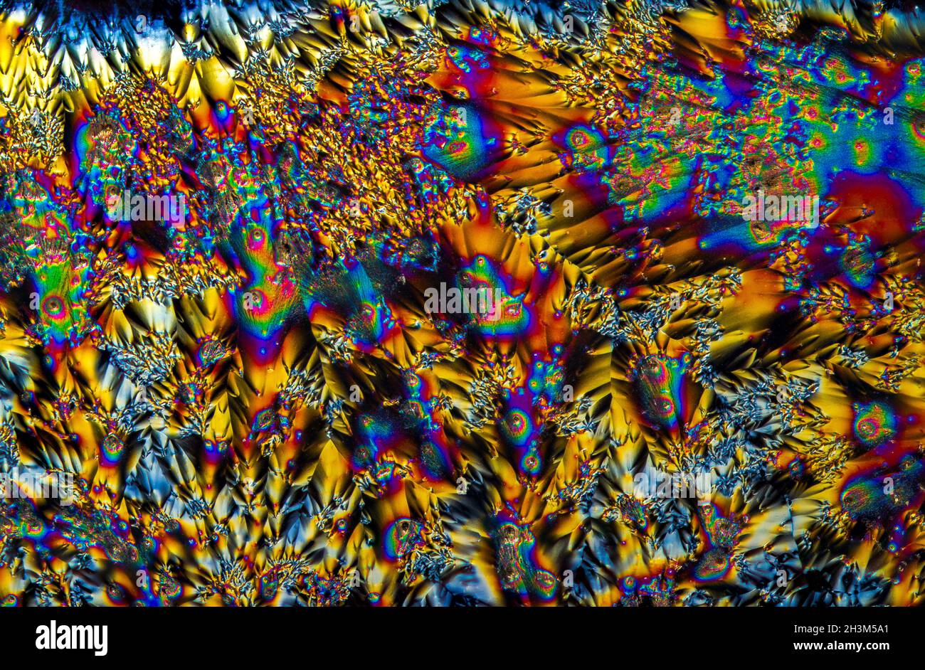 Extreme macro photograph of Vitamin C crystals forming abstract modern ...