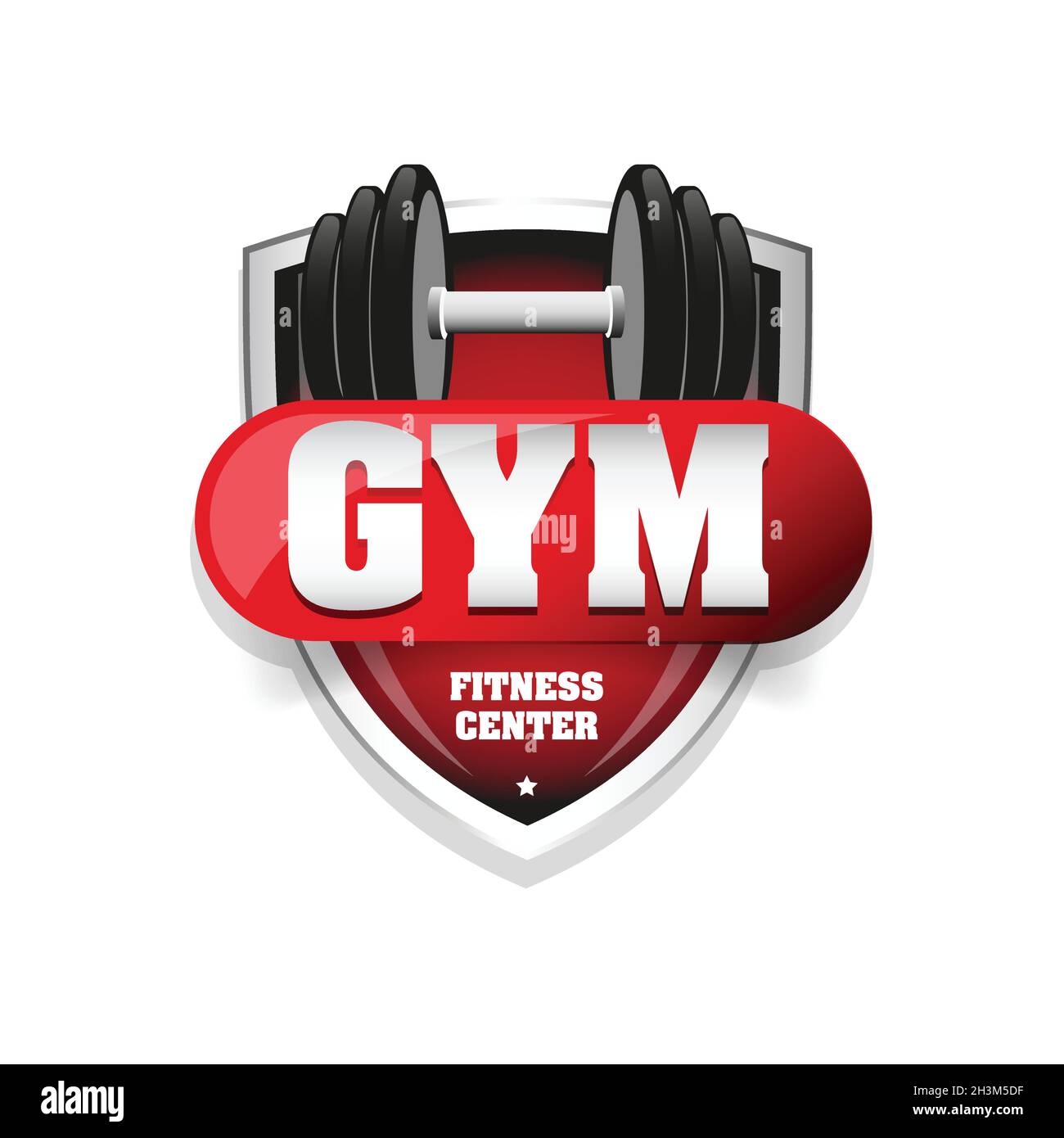 Vector fitness gym logo template Stock Vector Image & Art - Alamy