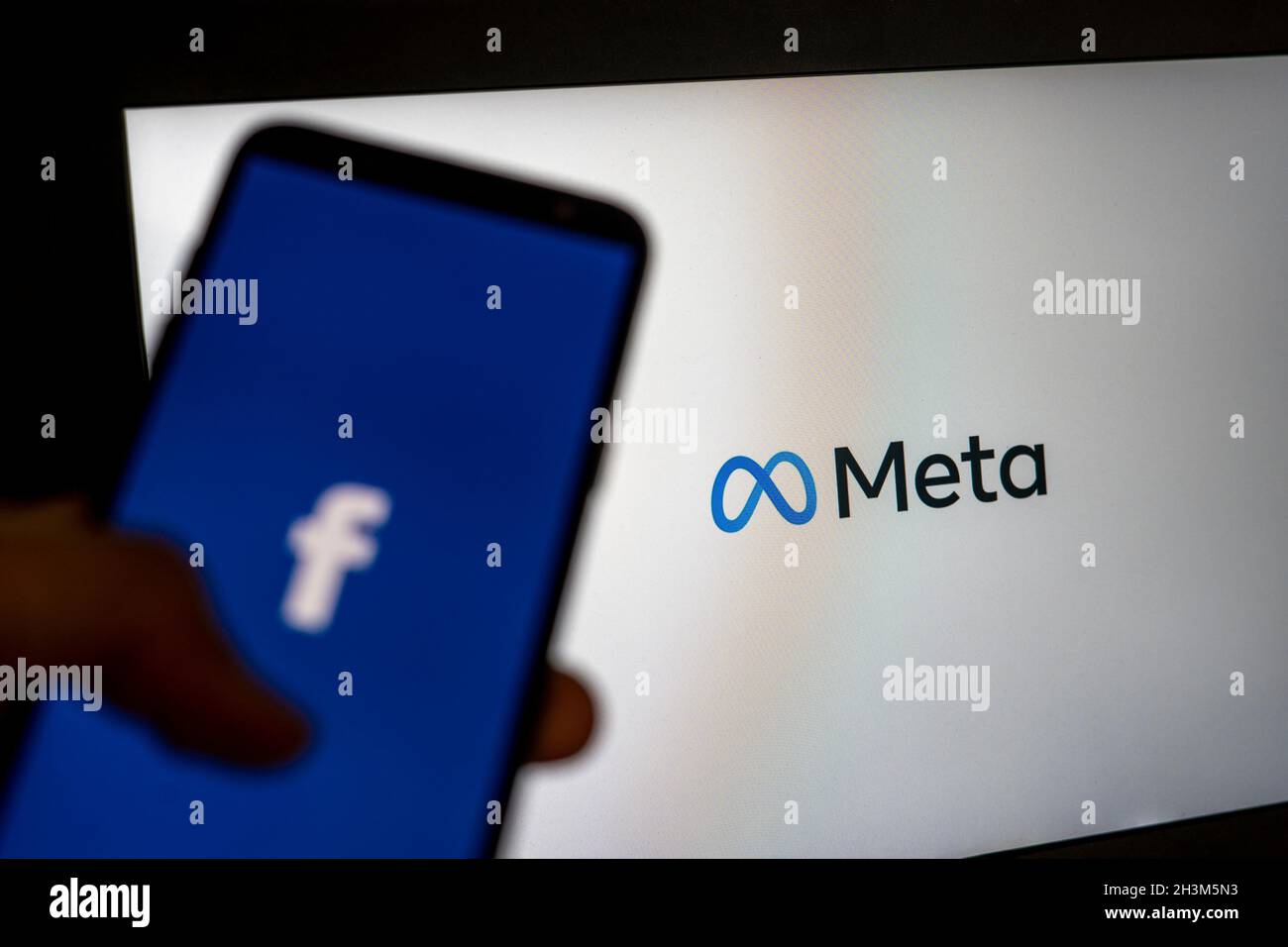 California, United States. Oct 28, 2021: Meta, Facebook rebrand concept ...