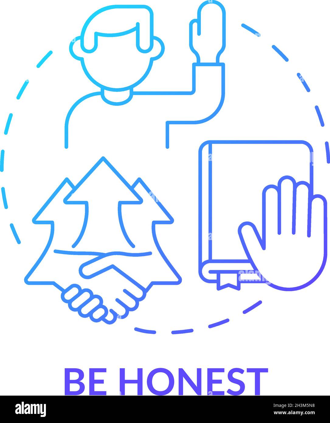 Be honest blue gradient concept icon Stock Vector Image & Art - Alamy Be honest blue gradient concept icon Stock Vector Image & Art - Alamy