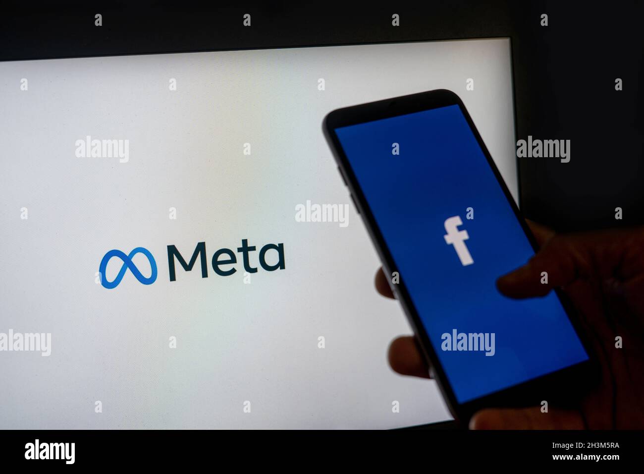 California, United States. Oct 28, 2021: Meta, Facebook rebrand concept ...