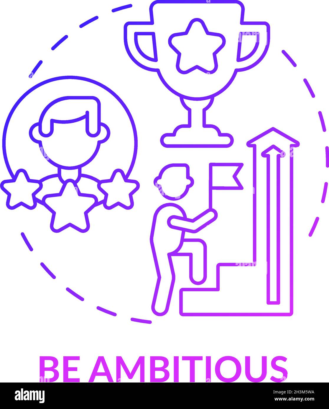 Ambitious icon Cut Out Stock Images & Pictures - Alamy