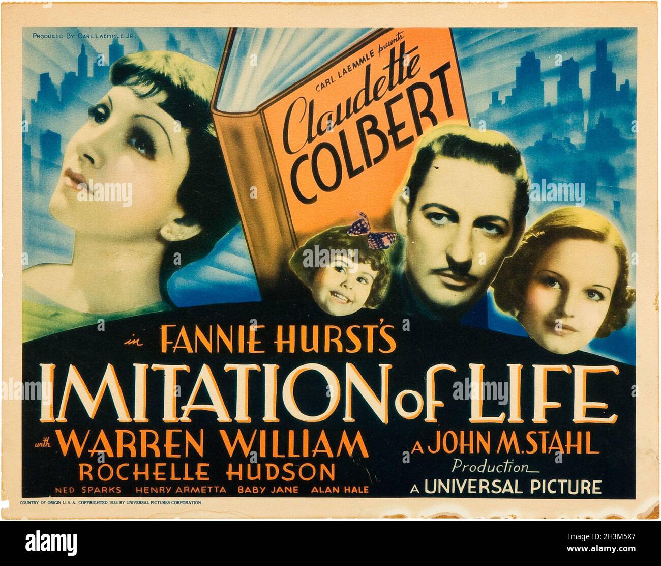 IMITATION OF LIFE (1934), directed by JOHN M. STAHL. Credit: UNIVERSAL ...