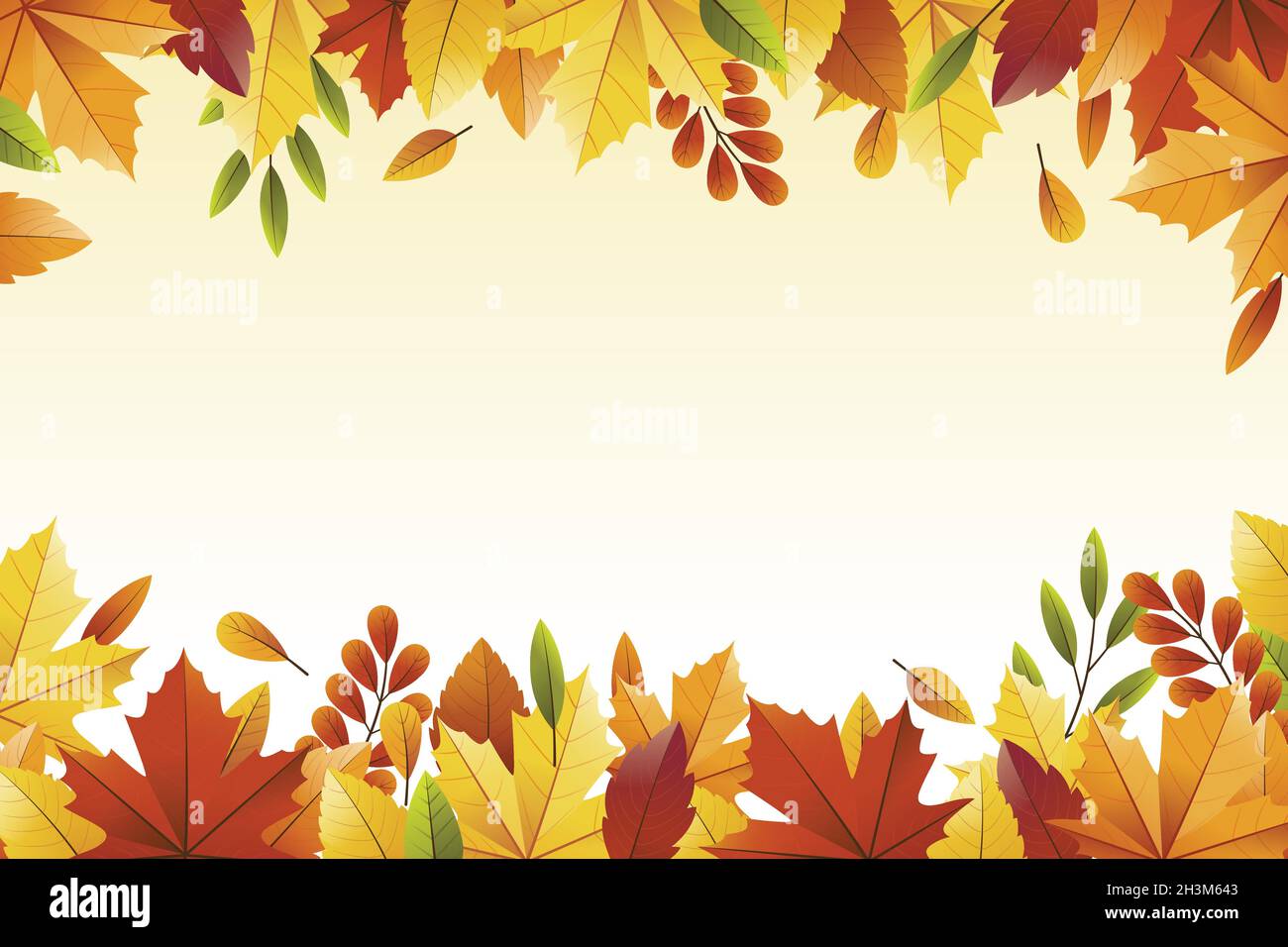 realistic autumn background vector design illustration Stock Vector ...