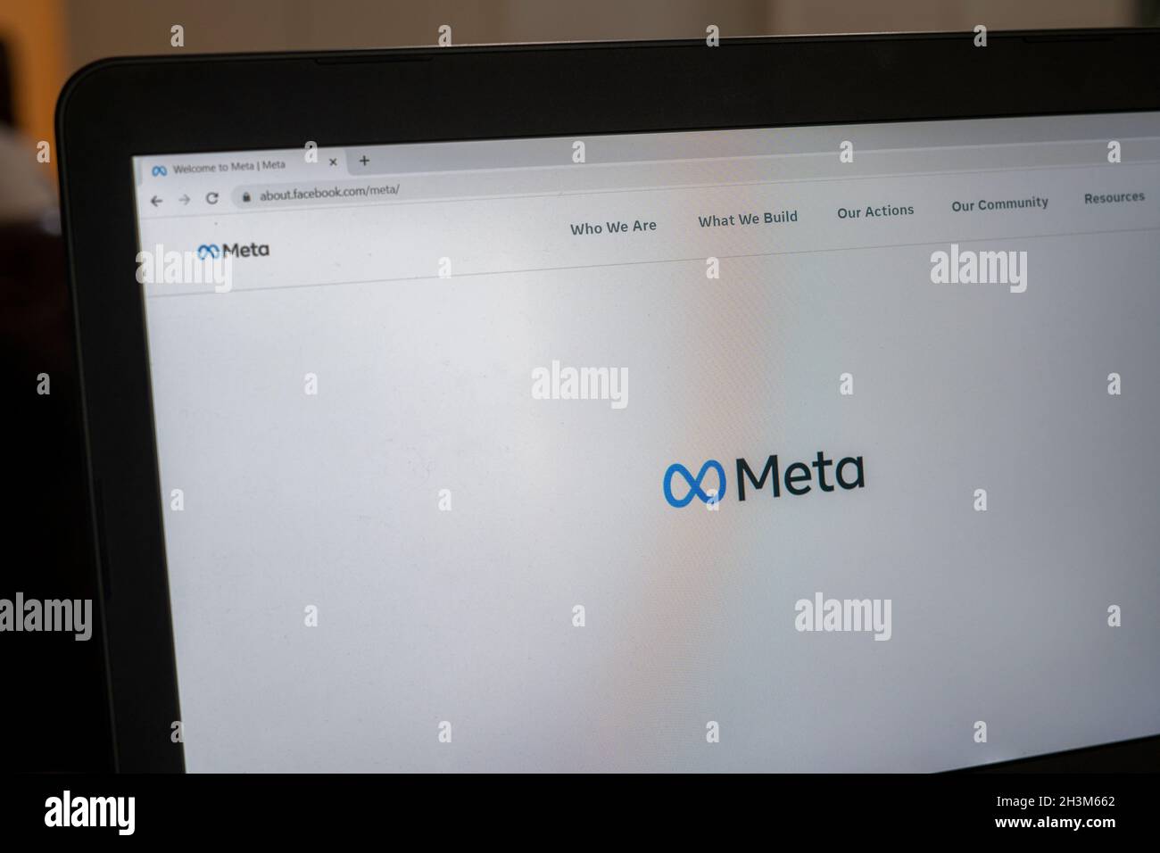 California, United States. Oct 28, 2021: Meta, Facebook rebrand concept ...