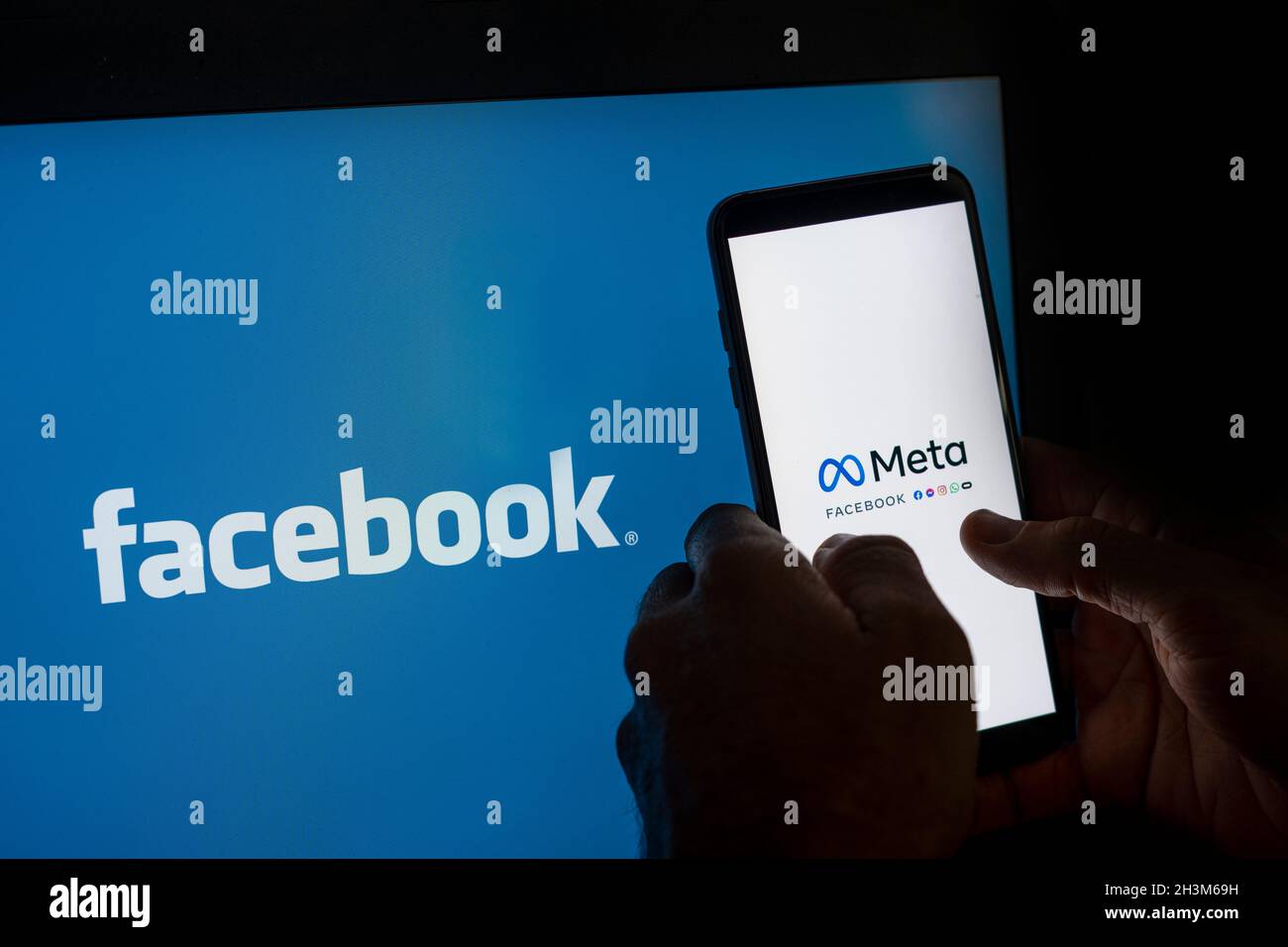 California, United States. Oct 28, 2021: Meta, Facebook rebrand concept ...