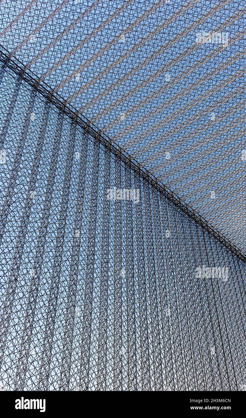 Shot of a metallic structure design Stock Photo - Alamy