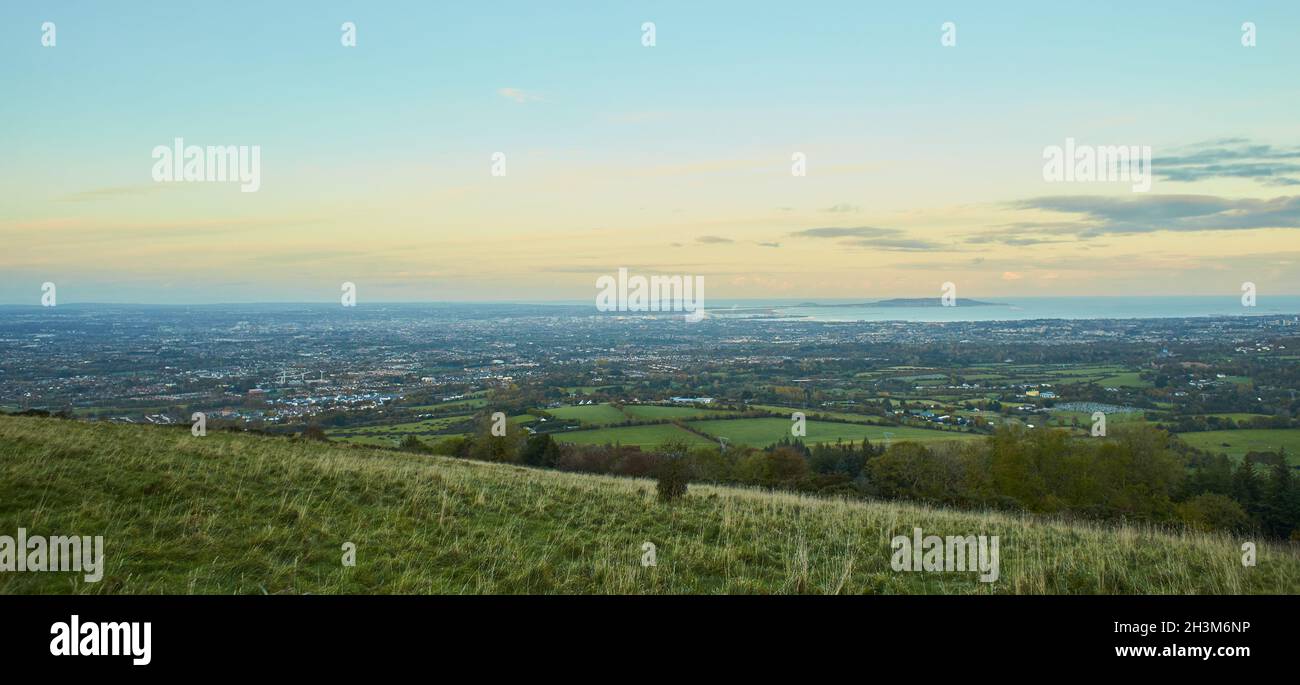 Dublin City Panoramic, Dublin at day, beautiful landscape Stock Photo ...