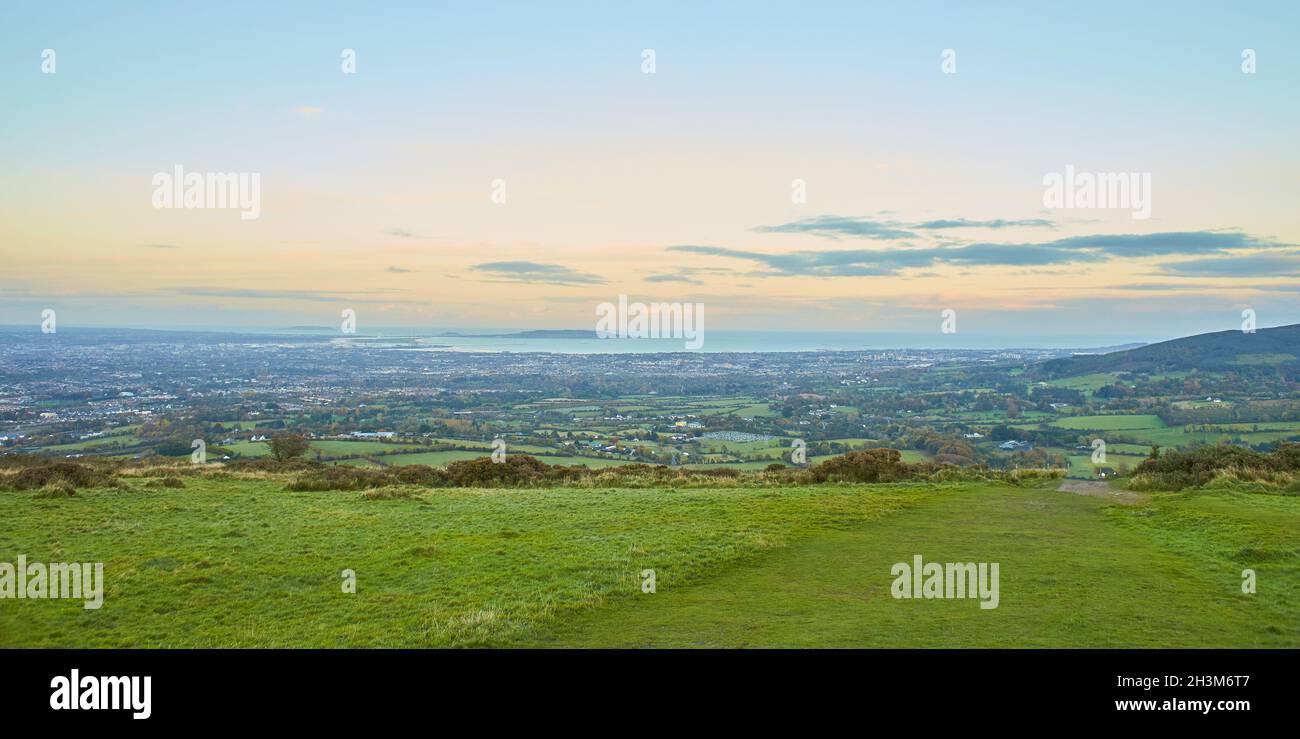 Dublin City Panoramic, Dublin at day, beautiful landscape Stock Photo ...
