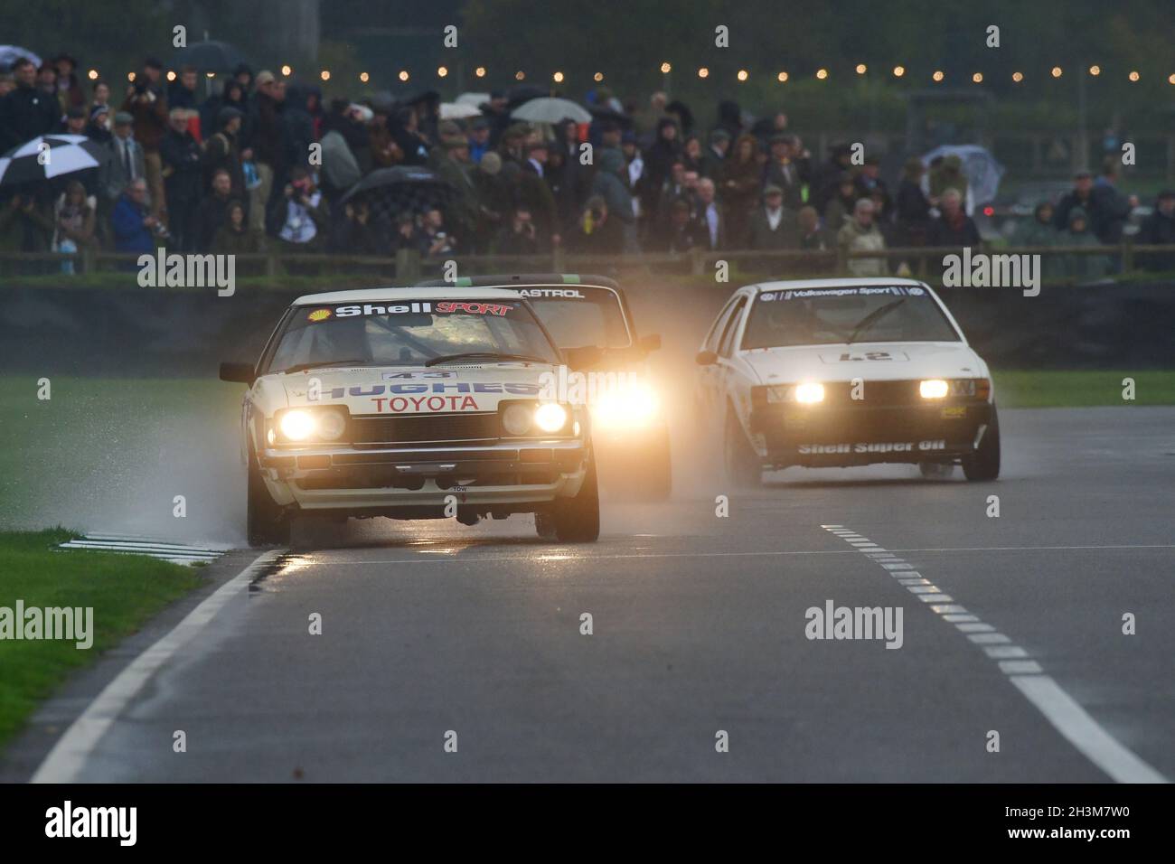 Through a heavy downburst, Mark Bevington, Toyota Celica, Gerry ...
