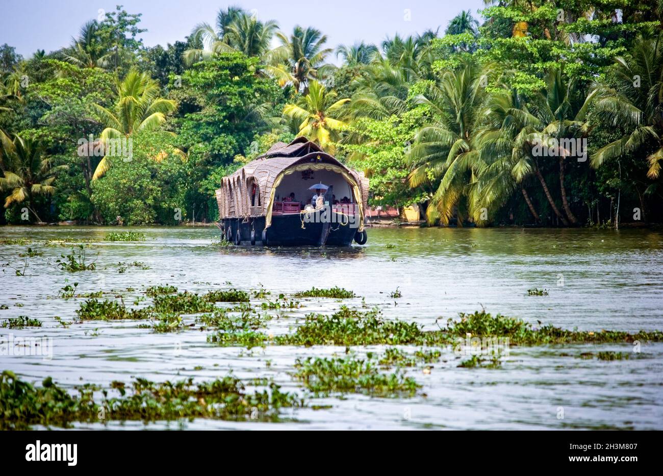 A Rice Barge converted for tourist use, on the inland waterways of the ...