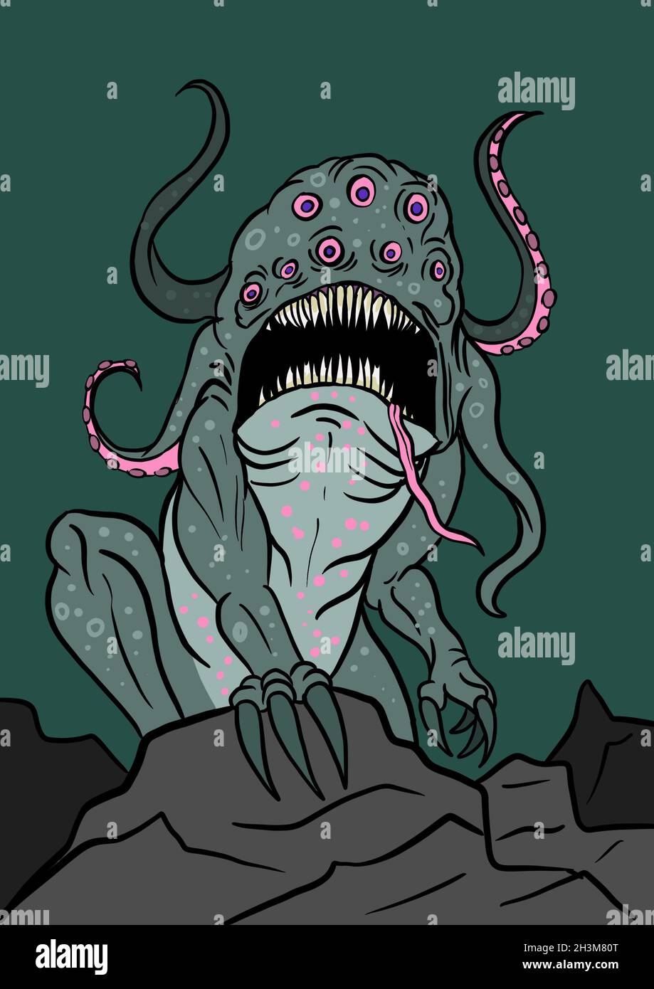 A monstrous Shoggoth illustration Stock Photo - Alamy