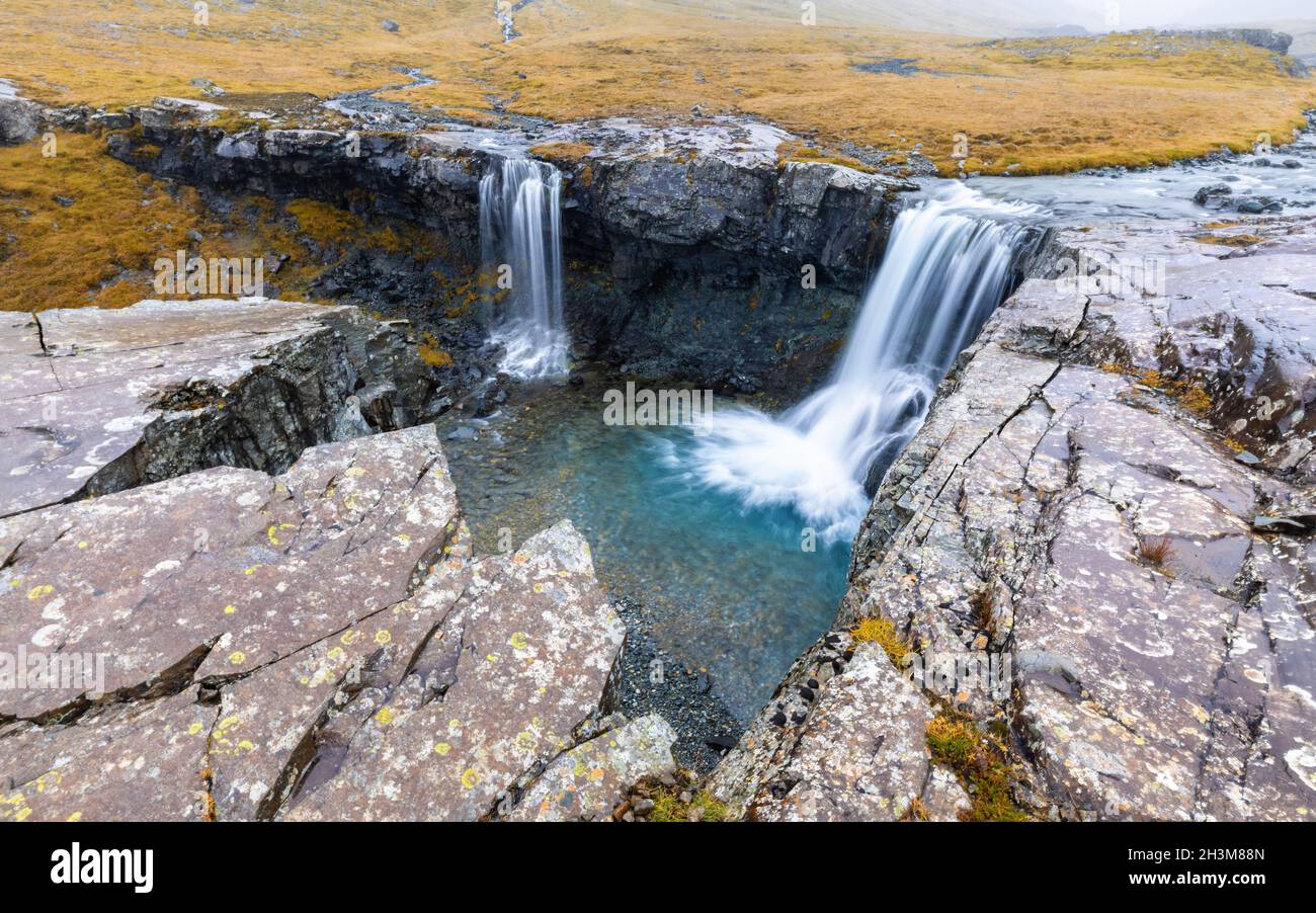Skutafoss waterfall in south iceland hi-res stock photography and ...