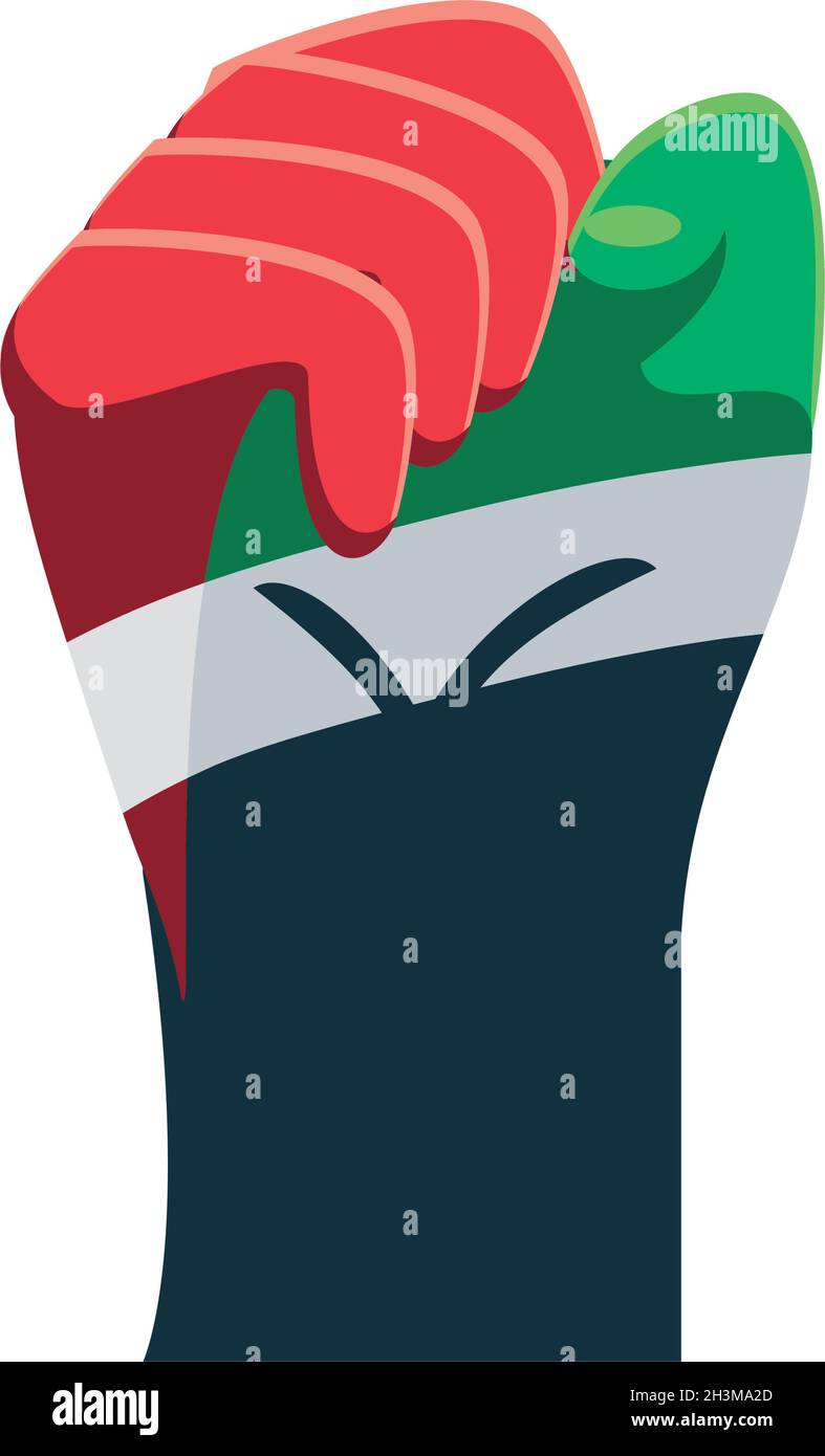 flag UAE in hand Stock Vector Image & Art - Alamy