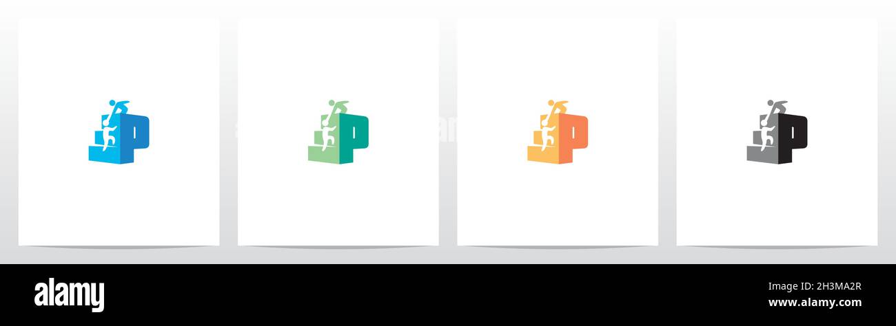 Two people climbing together Stock Vector Images - Alamy