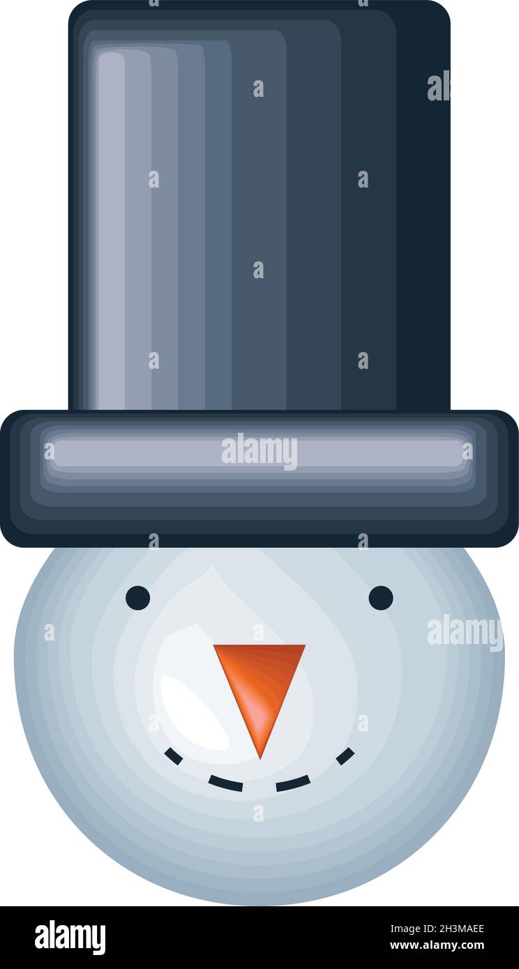 christmas snowman face Stock Vector Image & Art - Alamy