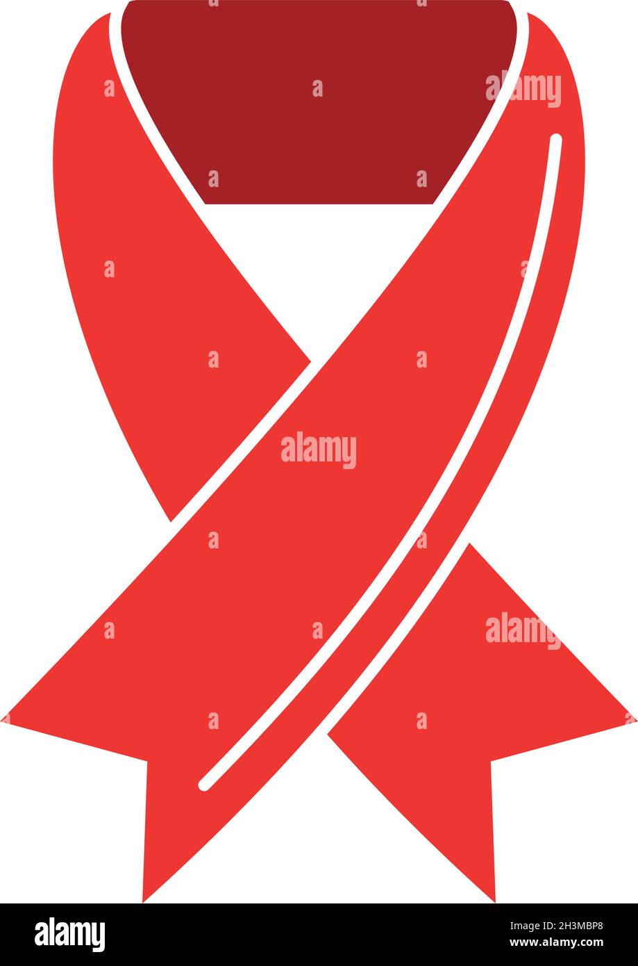 red ribbon symbol Stock Vector Image & Art - Alamy