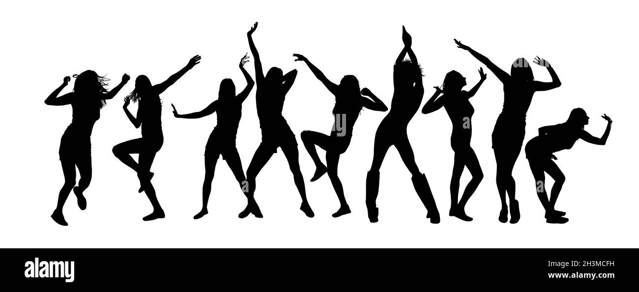 set Dancing people. Vector illustration Stock Vector Image & Art - Alamy