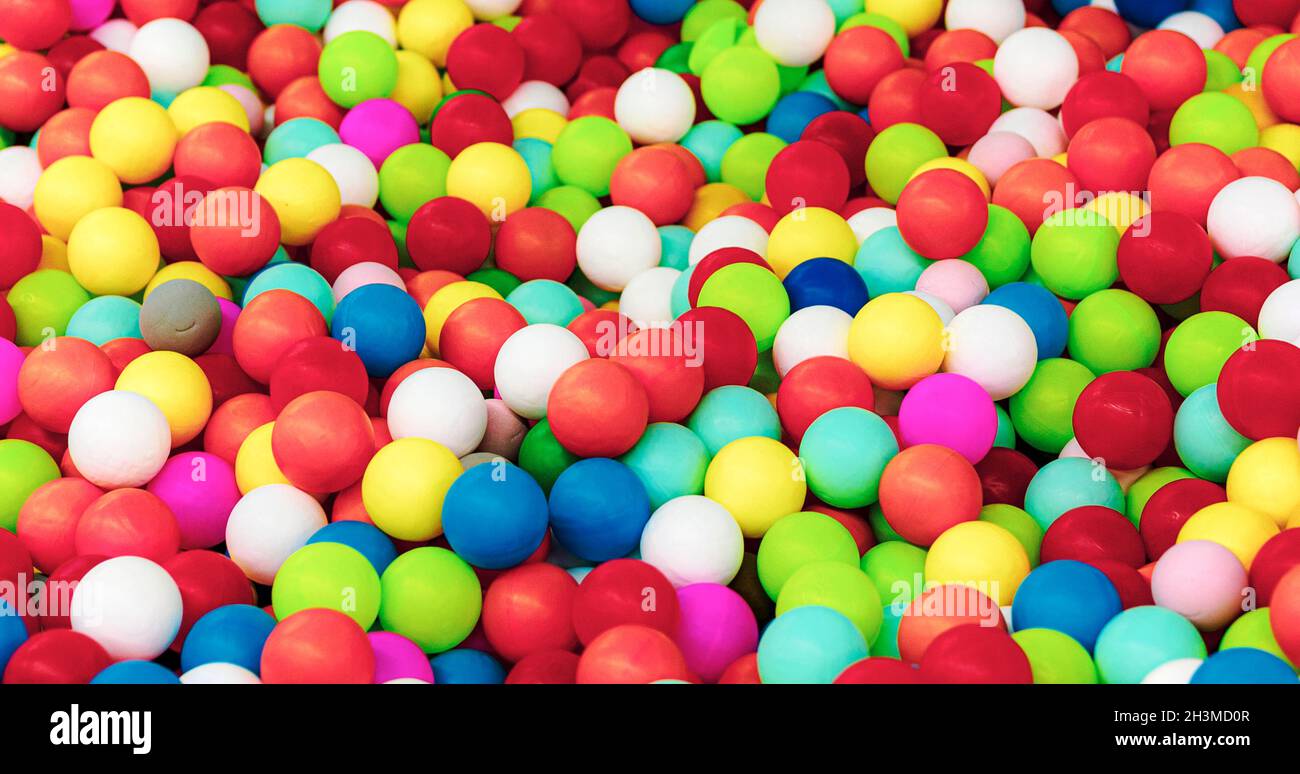 children's party, playroom, box with small colorful balls Stock Photo ...