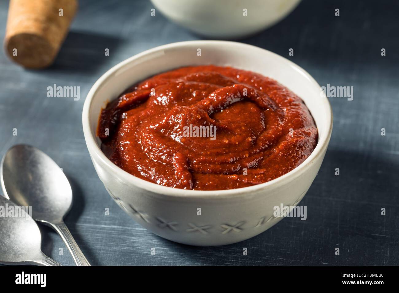 Organic Red Korean Gochujang Sauce in a Bowl Stock Photo - Alamy