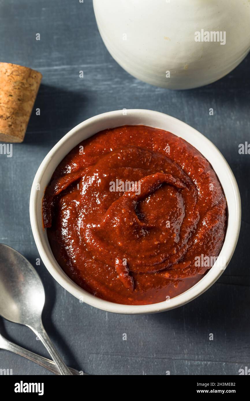 Organic Red Korean Gochujang Sauce in a Bowl Stock Photo - Alamy