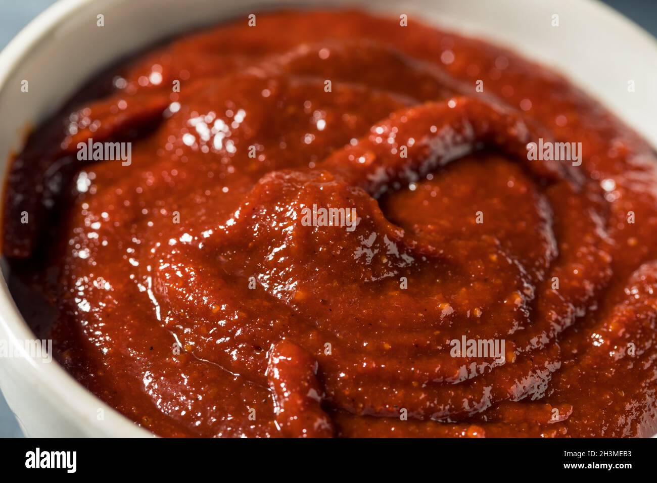 Organic Red Korean Gochujang Sauce in a Bowl Stock Photo - Alamy