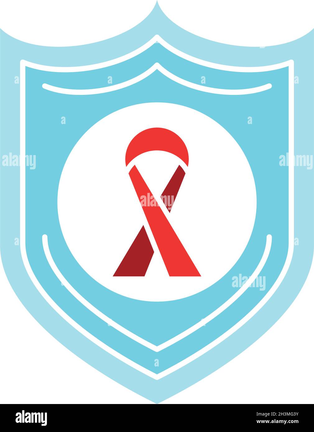 Awareness red ribbon in Stock Vector Images - Alamy