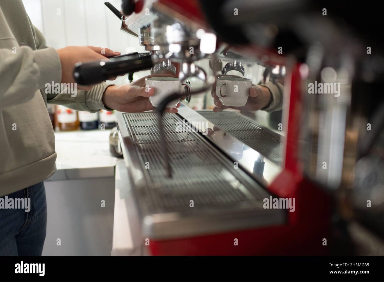 Using coffee machine hi-res stock photography and images - Alamy