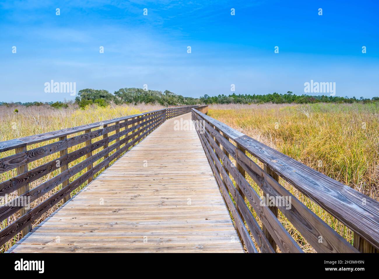 Scenic landscape with a gorgeous view in a trail towards the lake Stock ...