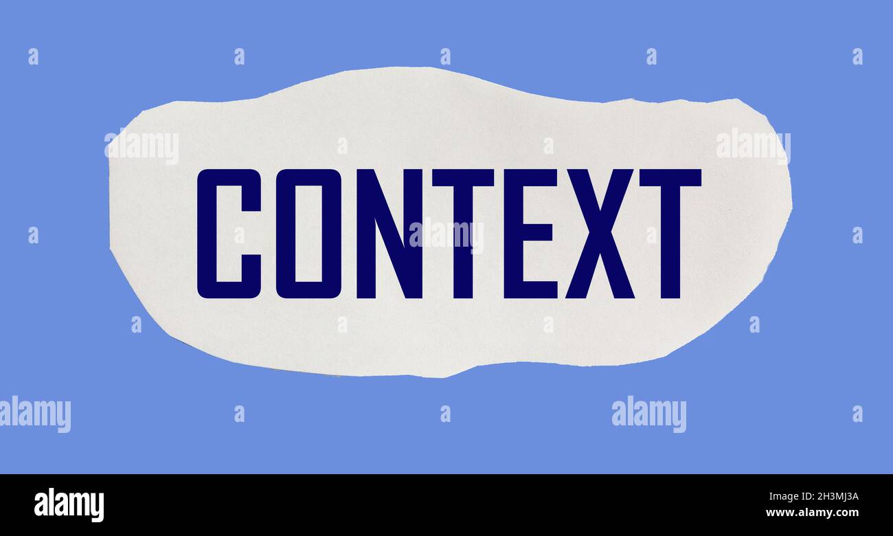 Context word hi-res stock photography and images - Alamy
