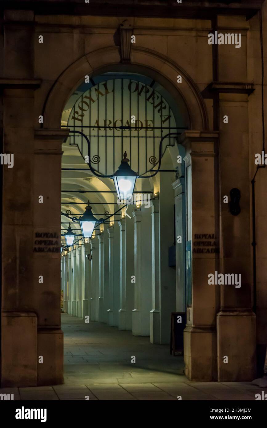 Royal Opera Arcade, Pall Mall, London, England, UK Stock Photo - Alamy