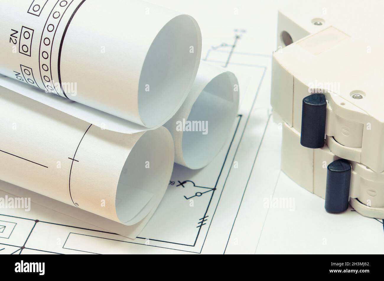 Electric fuse with electrical construction drawing of house ...