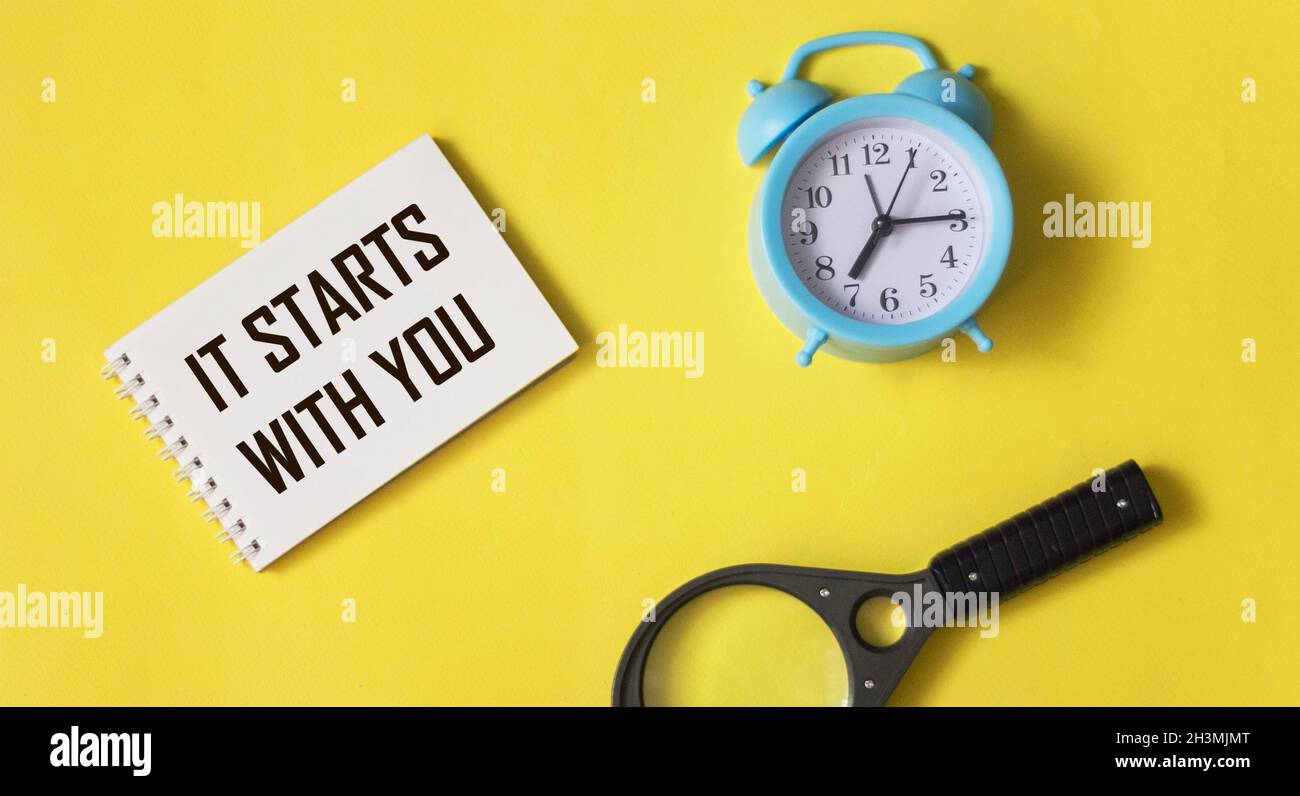 Text that starts with you. Concept meaning Motivation to start doing ...